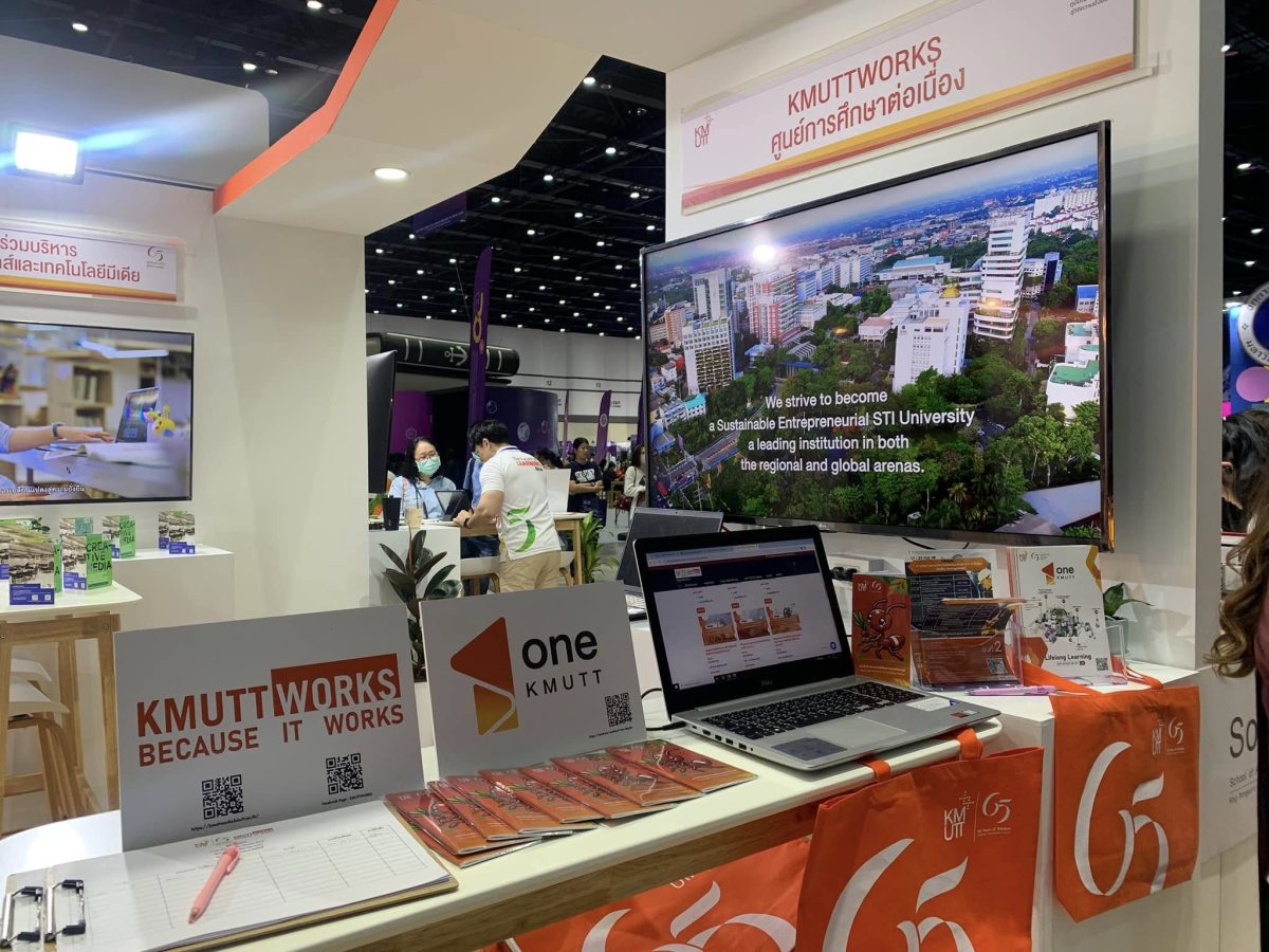 KMUTTWORKS โดยศูนย์การศึกษาต่อเนื่อง มหาวิทยาลัยเทคโนโลยีพระจอมเกล้าธนบุรี ร่วมออกบูธในงาน “One ...